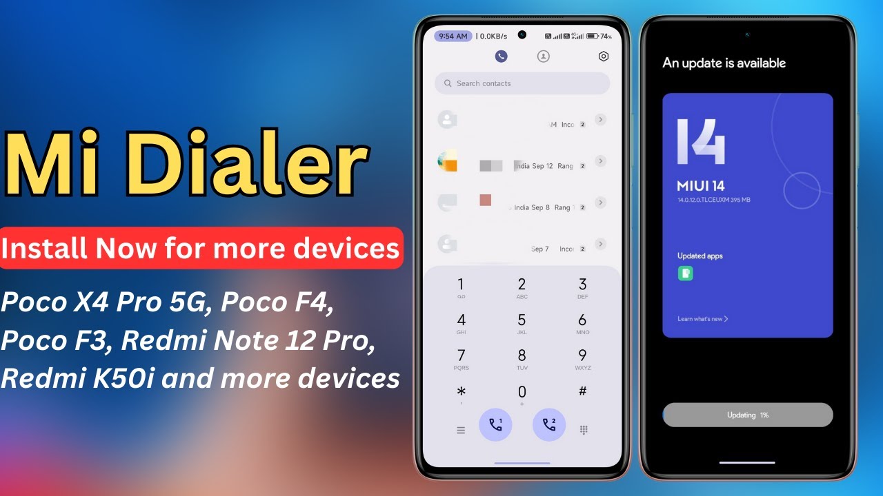 Install MIUI Dialer for 2 Xiaomi Devices | Install MIUI 14 New Updates ...