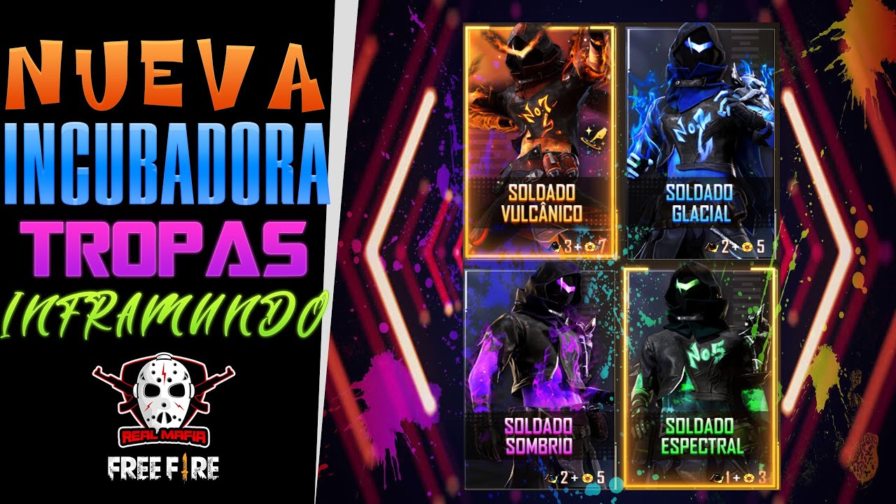 NUEVA INCUBADORA TROPAS DEL INFRAMUNDO ASI ES COMO LLEGA A FREE FIRE ...