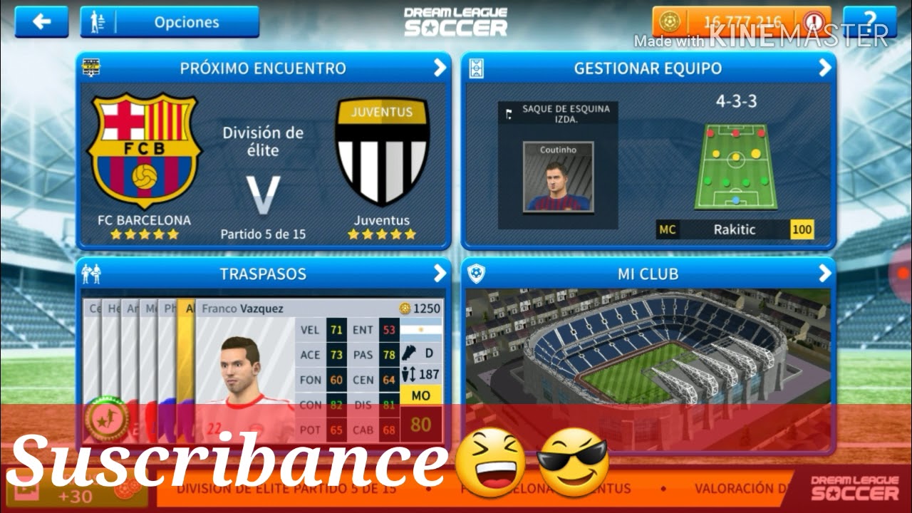 Como tener la plantilla del barça en dls 2019🤗🤗 - YouTube