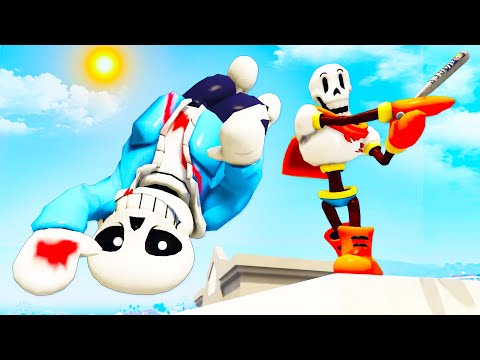 Sans & Papyrus in GTA 5 Ragdolls [Undertale] - Episode 31