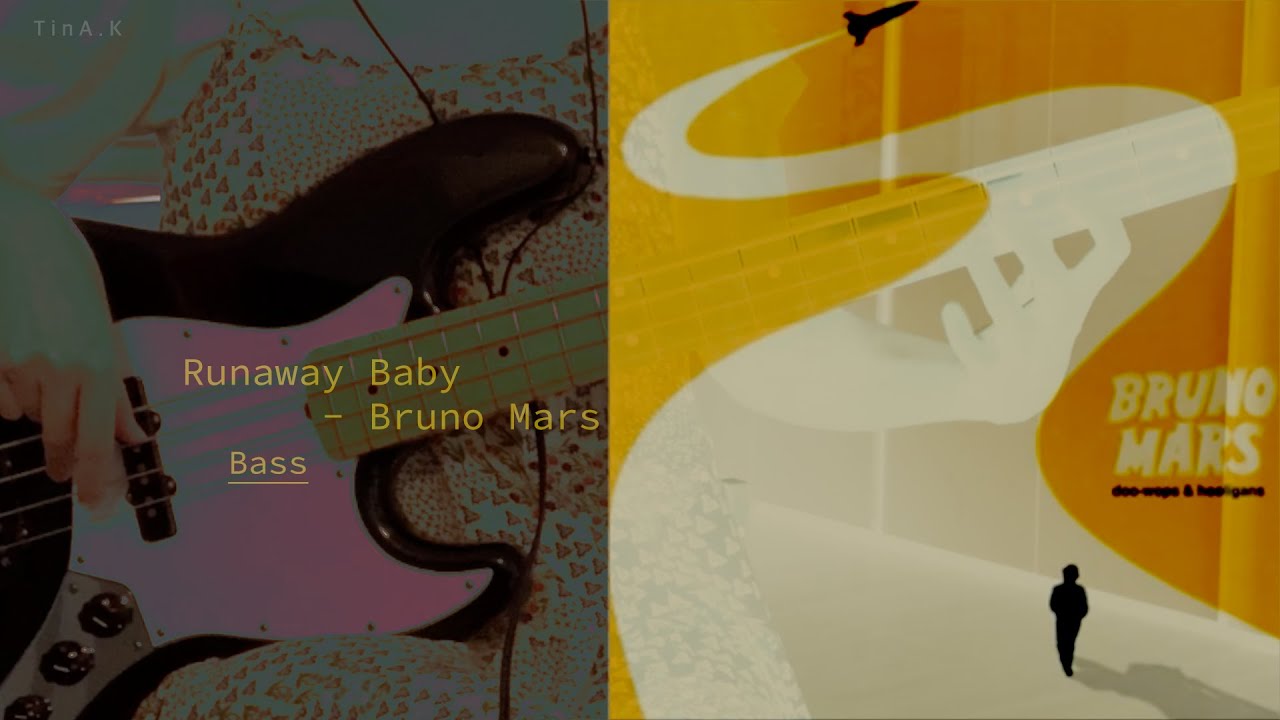 Bruno Mars - Runaway Baby / 베이스 커버 ( TinA.K / bass cover ) - YouTube