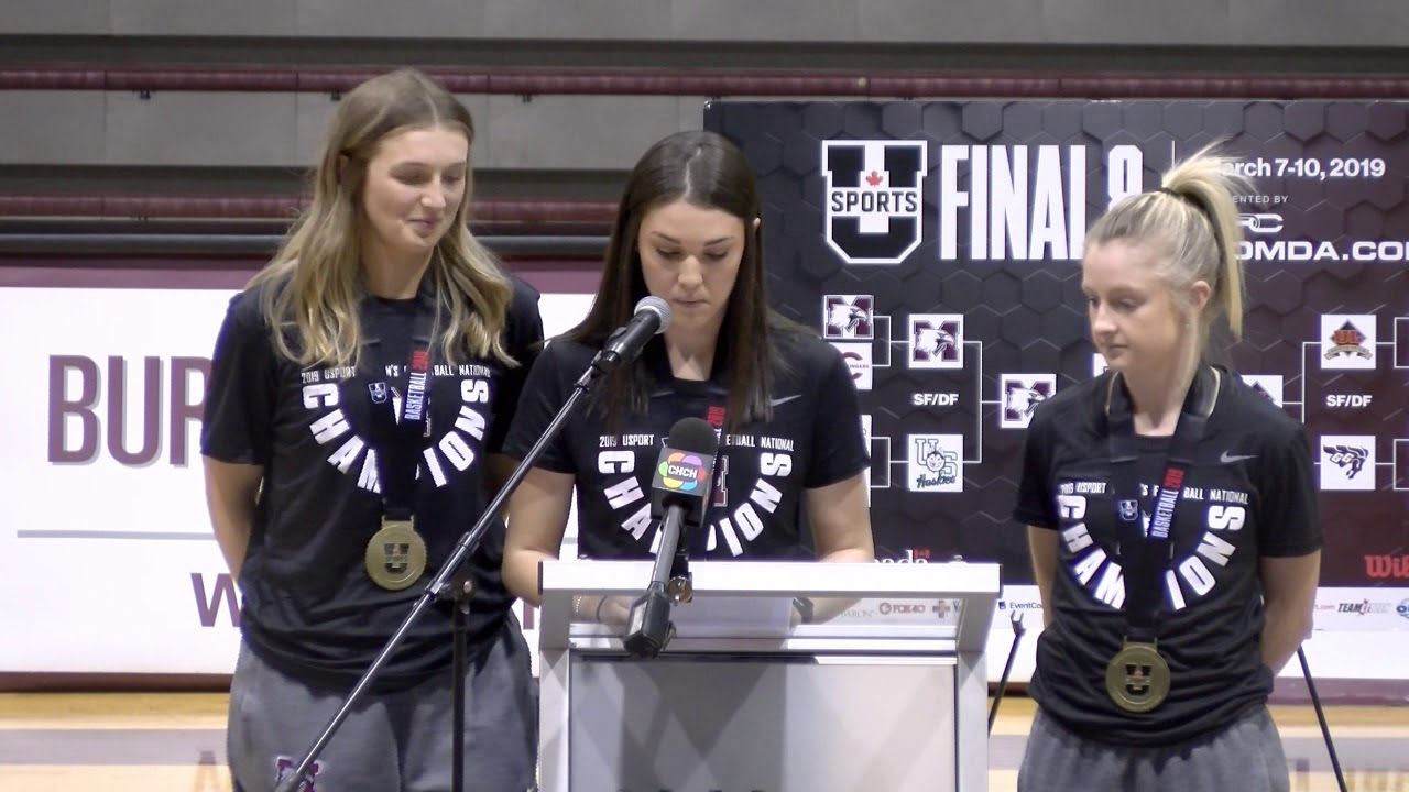 2019 U Sports National Women's Basketball Champion McMaster Marauders ...