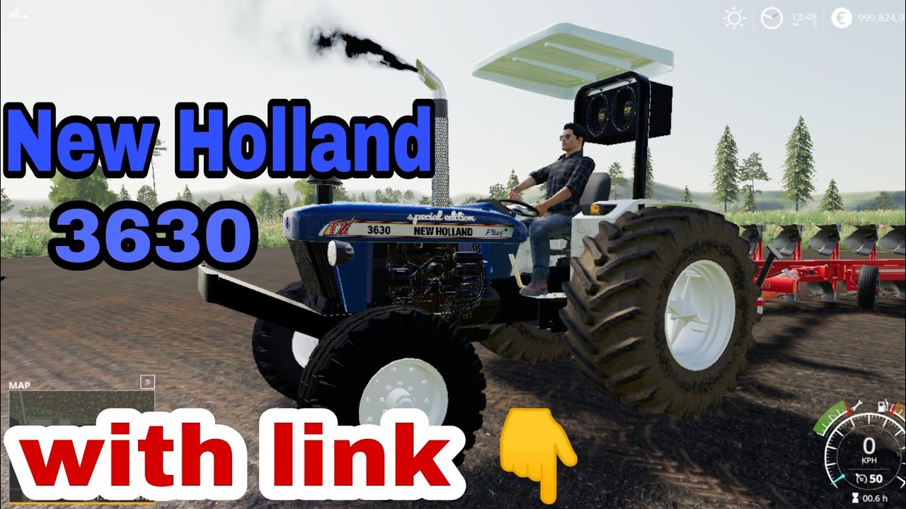 new holland 3630 modified for fs19 with link - YouTube