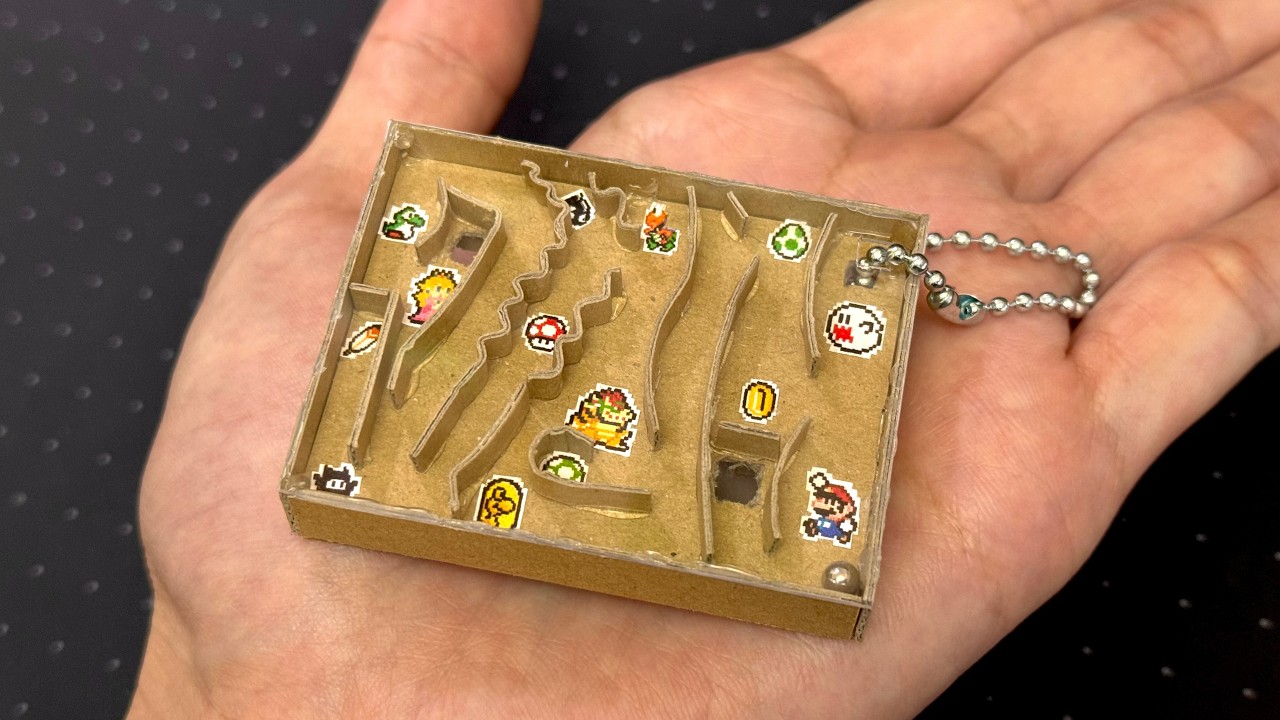 DIY Mini Maze Keychain | Cardboard Craft Idea! - YouTube