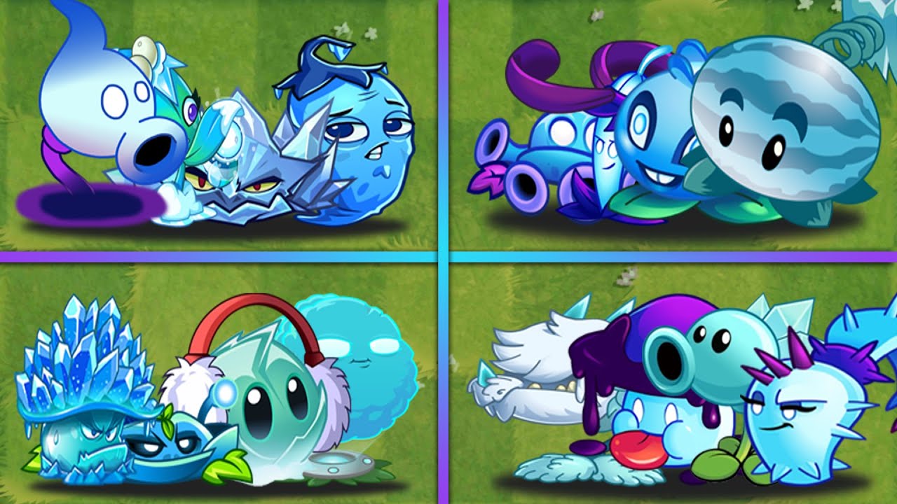 4 Blue Team Plants Battlez - Who Will Win PvZ 2 Team Plants vs Team ...