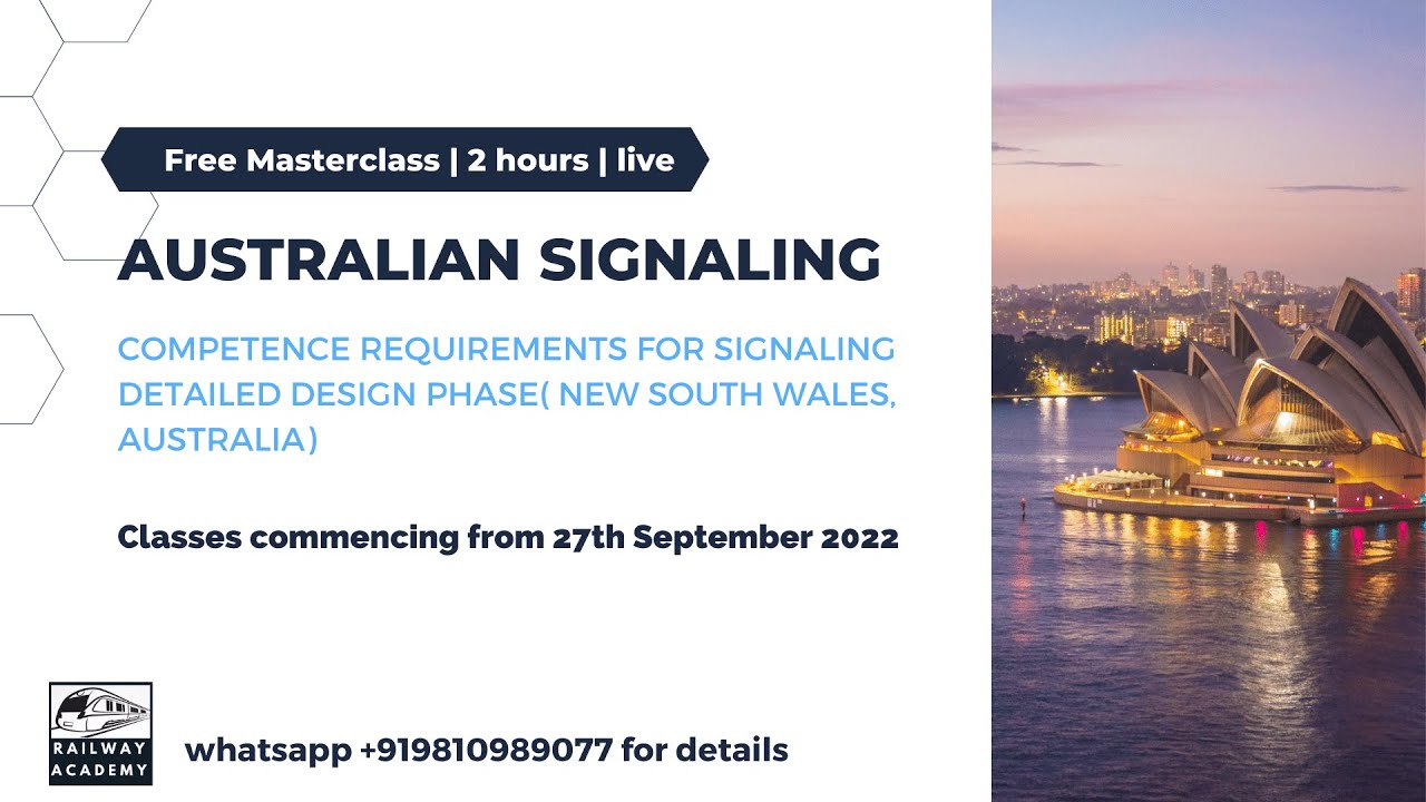 Australian Signaling Concepts New South Wales, Free Masterclass - YouTube