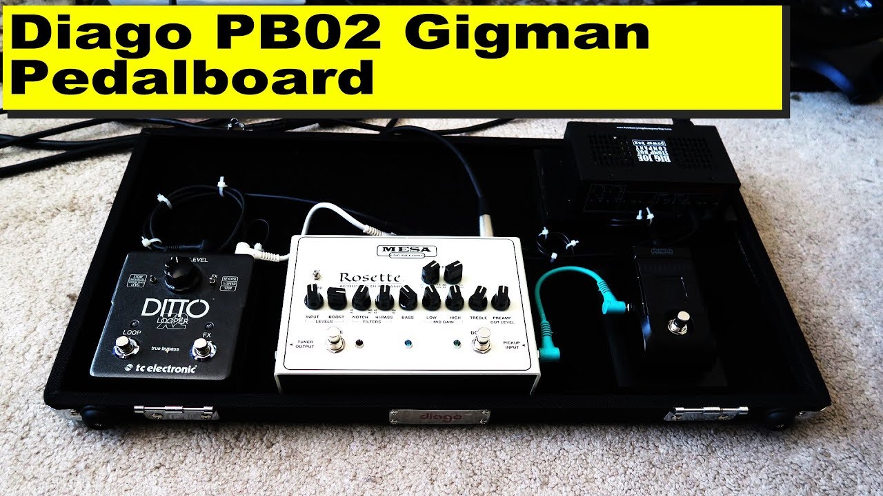 Diago PB02 Gigman Pedal Board Review by Steve Riddle - YouTube