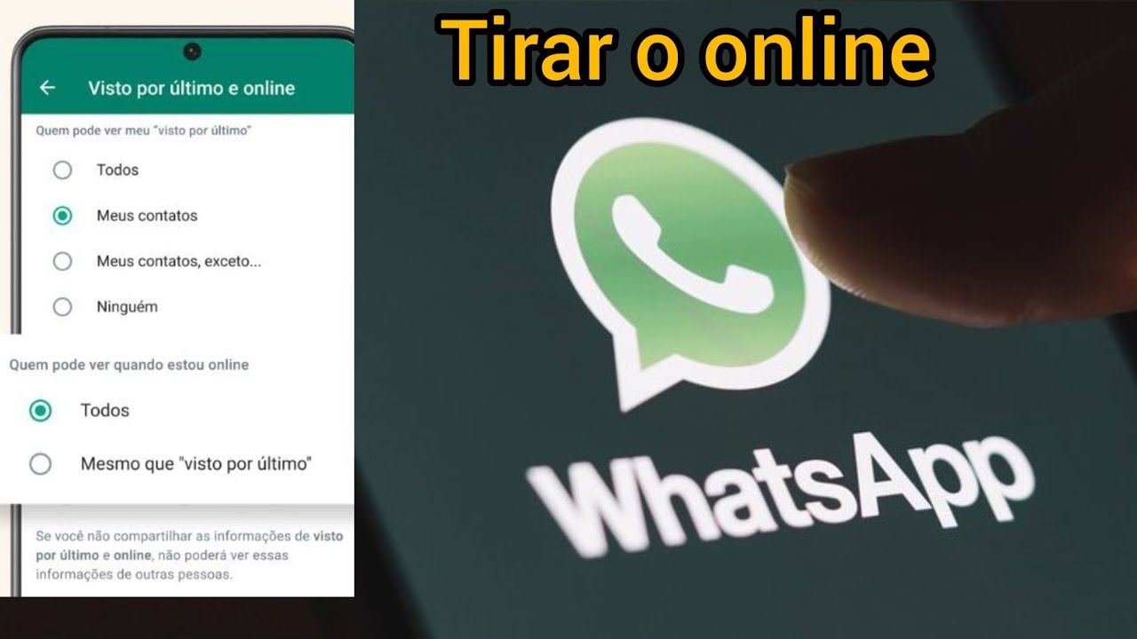 COMO REMOVER O ONLINE DO WHATSAPP - YouTube