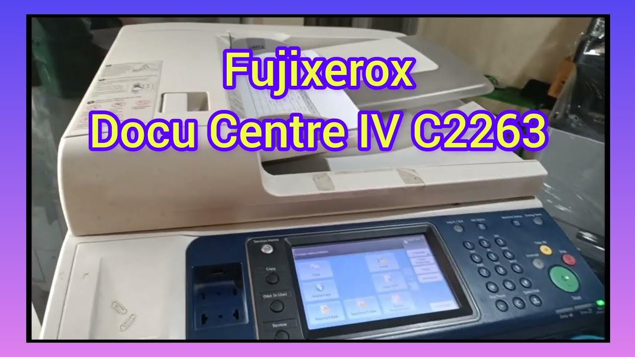 Test print dan test copy di mesin fotocopy warna Fujixerox Docu Centre ...