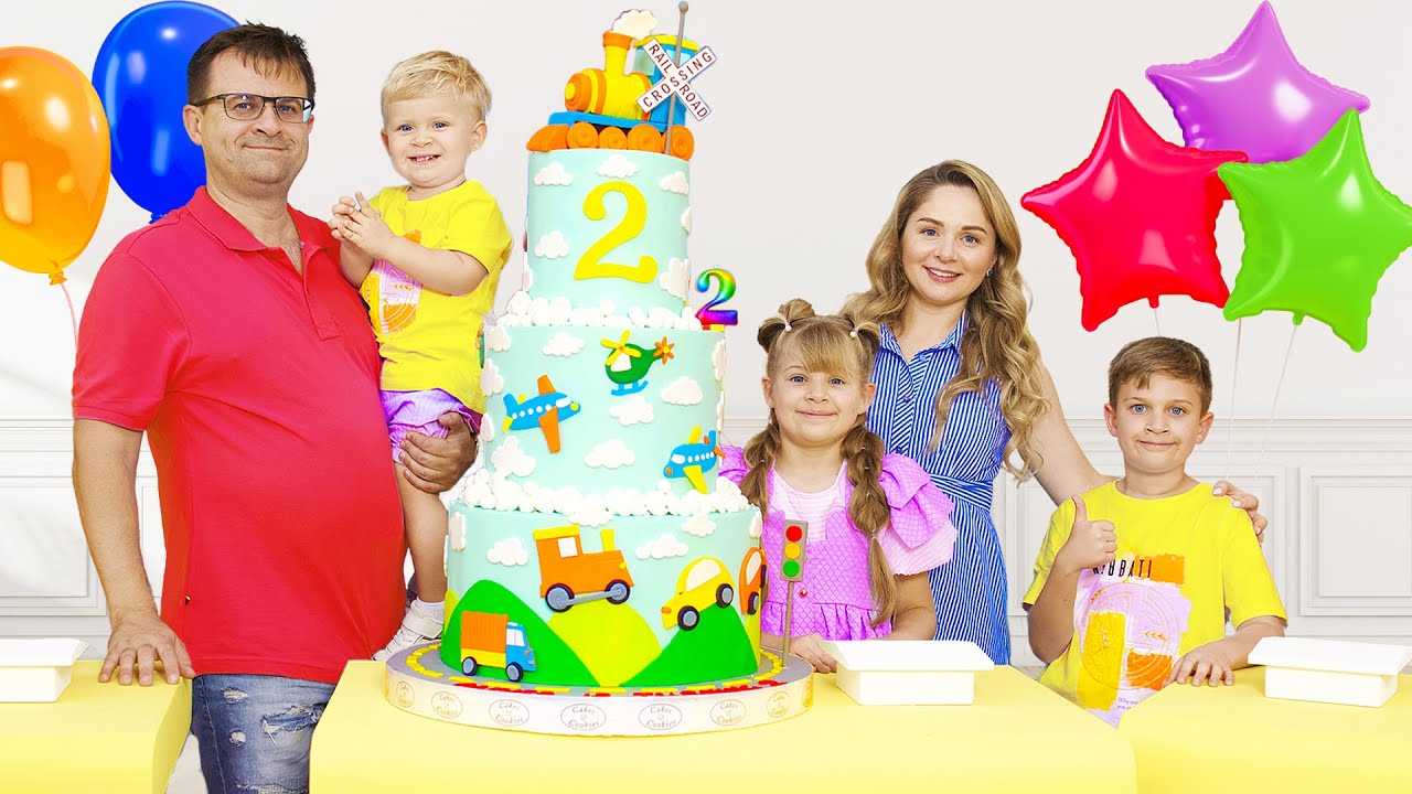 Diana and Roma have fun at Oliver's birthday - YouTube