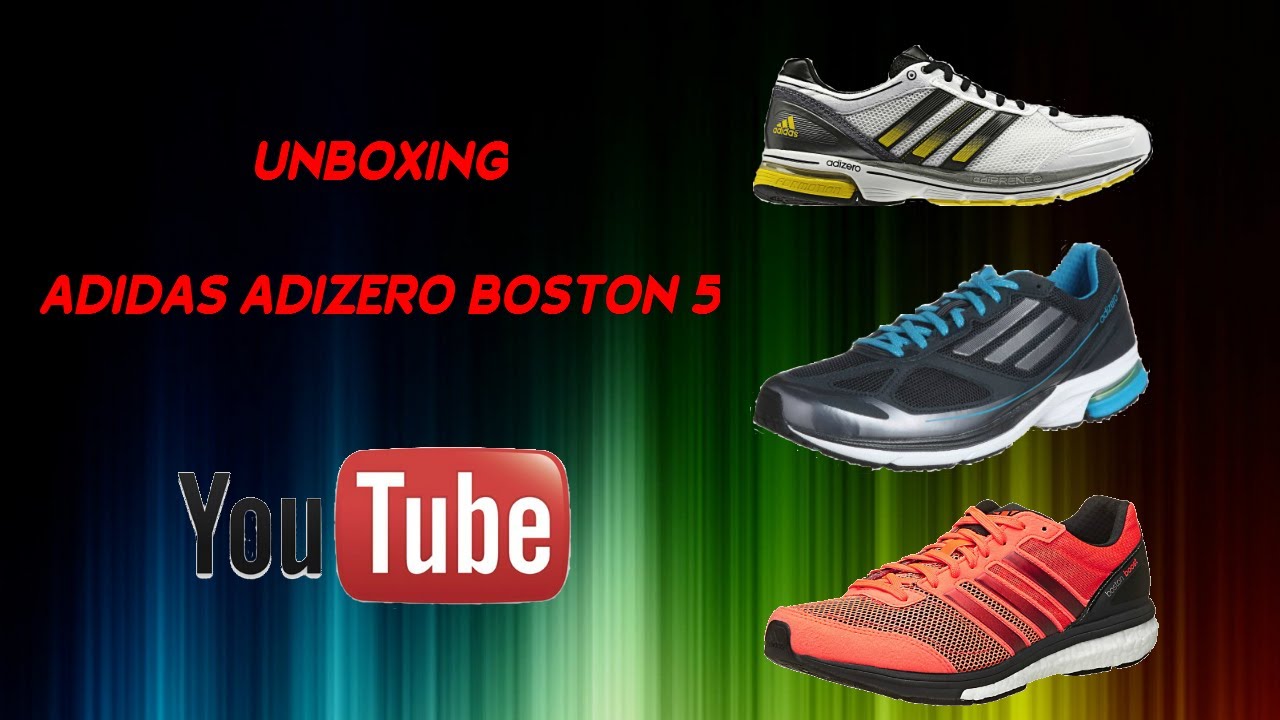 Unboxing Adidas Adizero Boston Boost 5 - YouTube