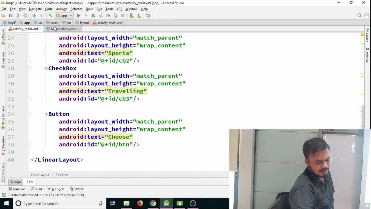 Checkbox in Android | Android Development for Beginners | [Hindi] - YouTube