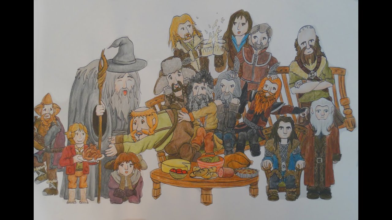 The Hobbit: speed drawing - YouTube