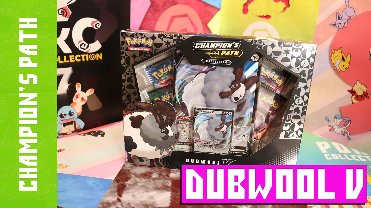 Opening A Pokemon DUBWOOL V Champion's Path Box! - YouTube