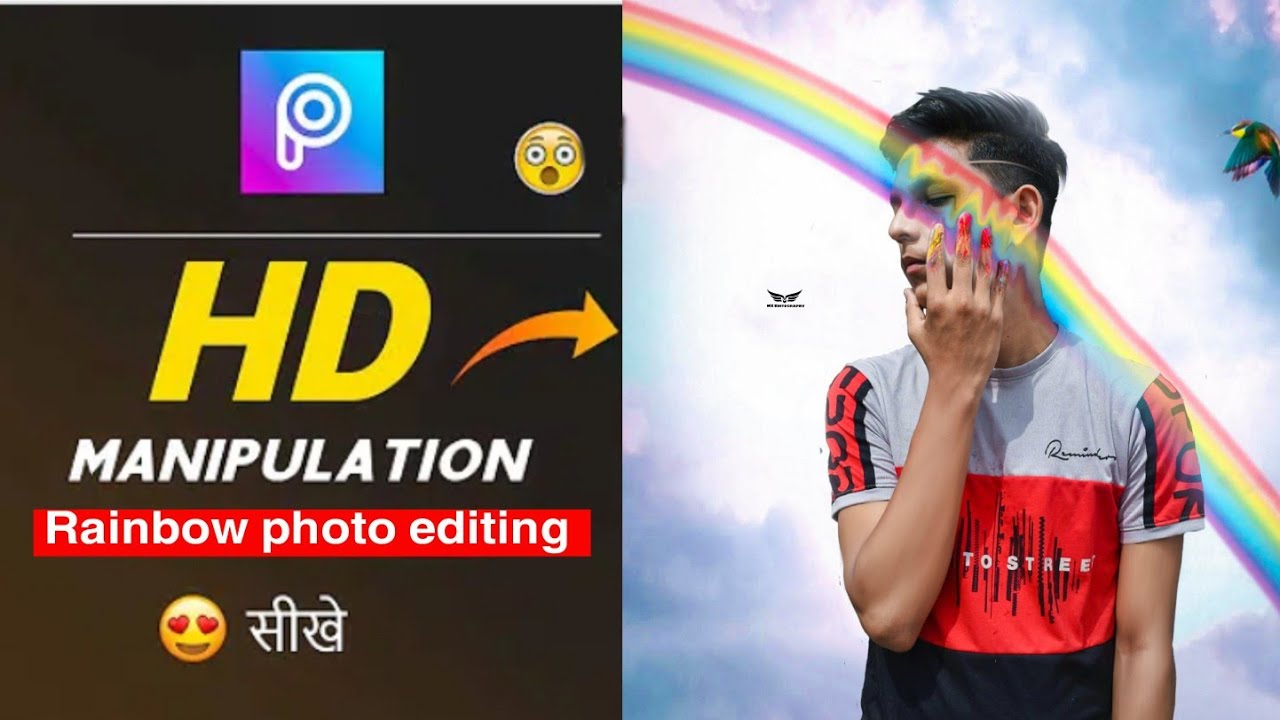 Rainbow photo editing very esy step by step HD photo editing inspired ...