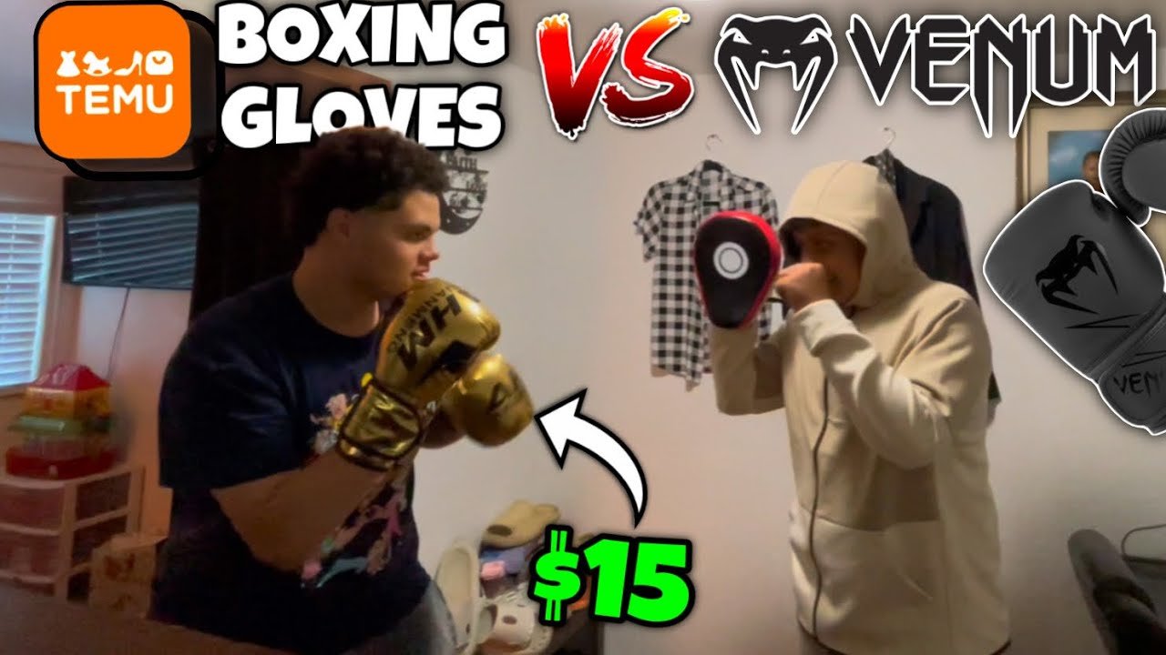 TEMU Boxing Gloves VS Real Boxing Gloves! - YouTube