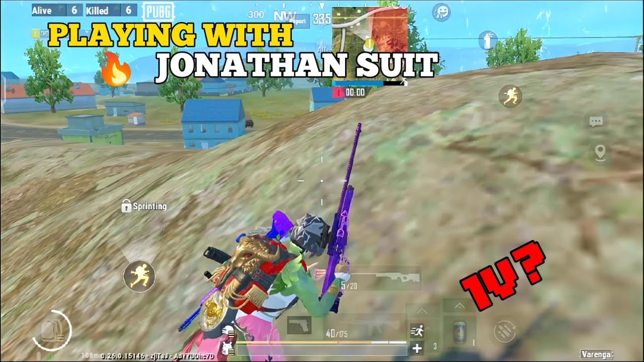 PLAYING WITH JONATHAN SUIT 🔥 ️ SOLO VS SQUAD FULL GAMEPLAY | PUBG ...