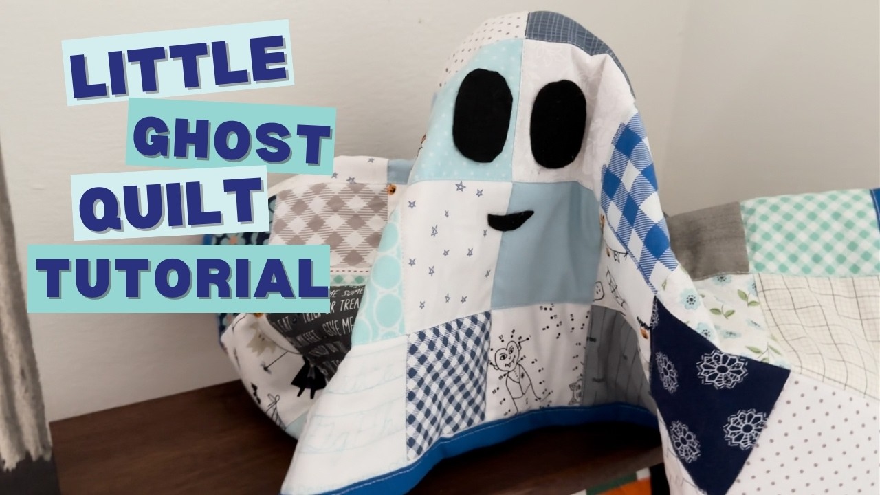 Mini Little Ghost Quilt Tutorial | DIY Halloween Decor | Scrap Friendly ...