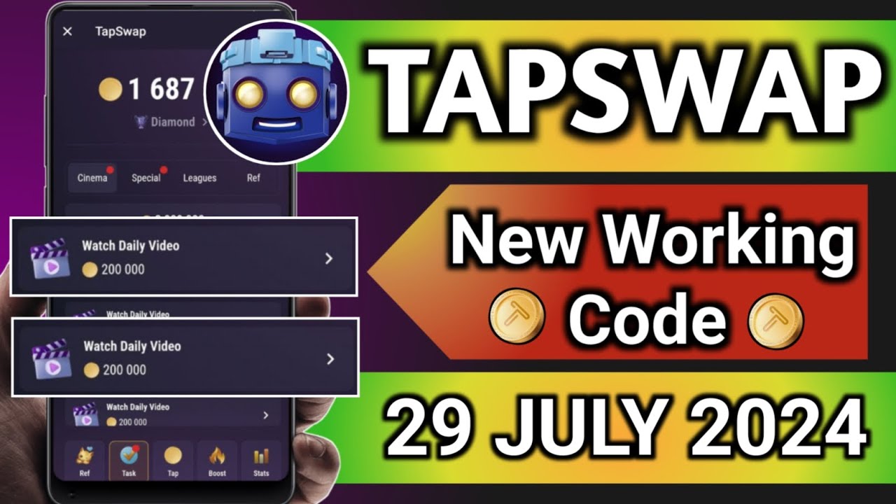 29 July Tapswap Code Today | Make $5,000 per a Month With Crypto Bots ...