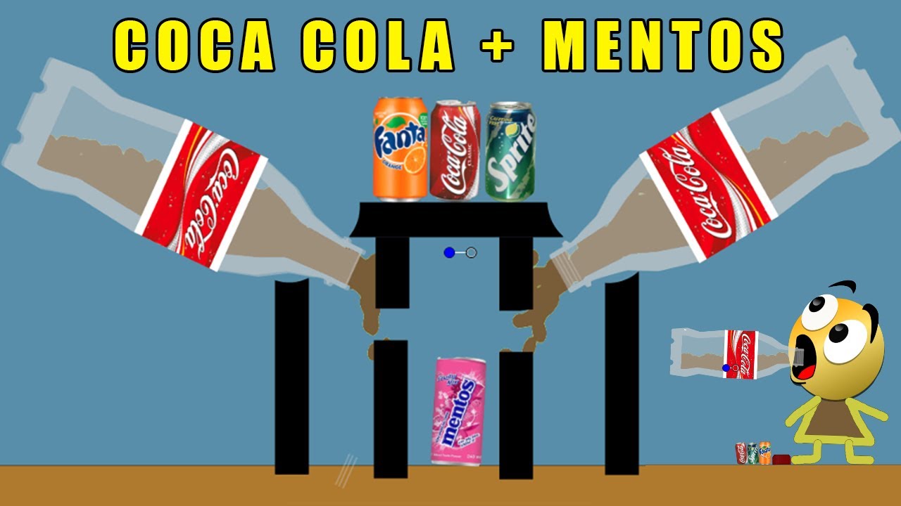 coca cola and mentos experiments 1 - YouTube
