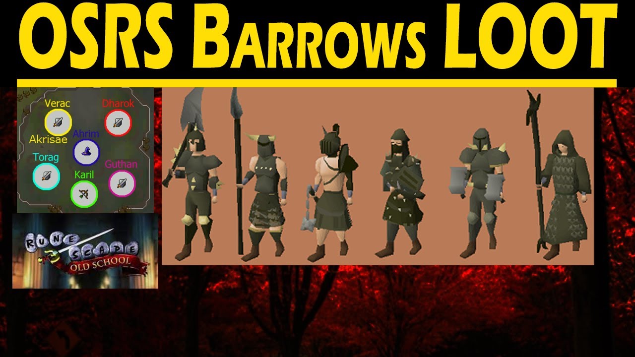 OSRS Barrows Loot - Insane Chest!!! - MY First video! GIVEAWAY 2 Bonds ...