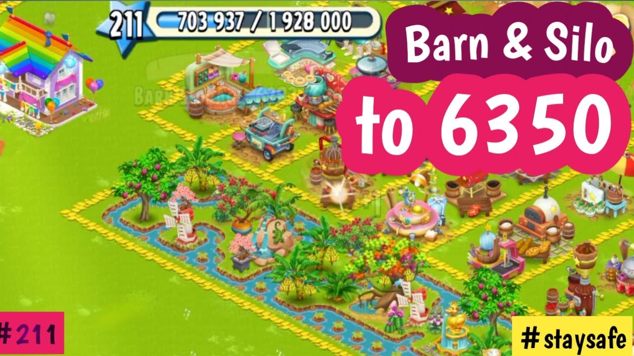 Hay Day - Barn & Silo to 6350 & Expand Farm - YouTube