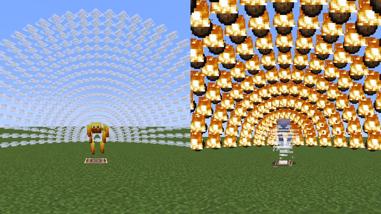 Minecraft mobs vs projectiles 2 - YouTube