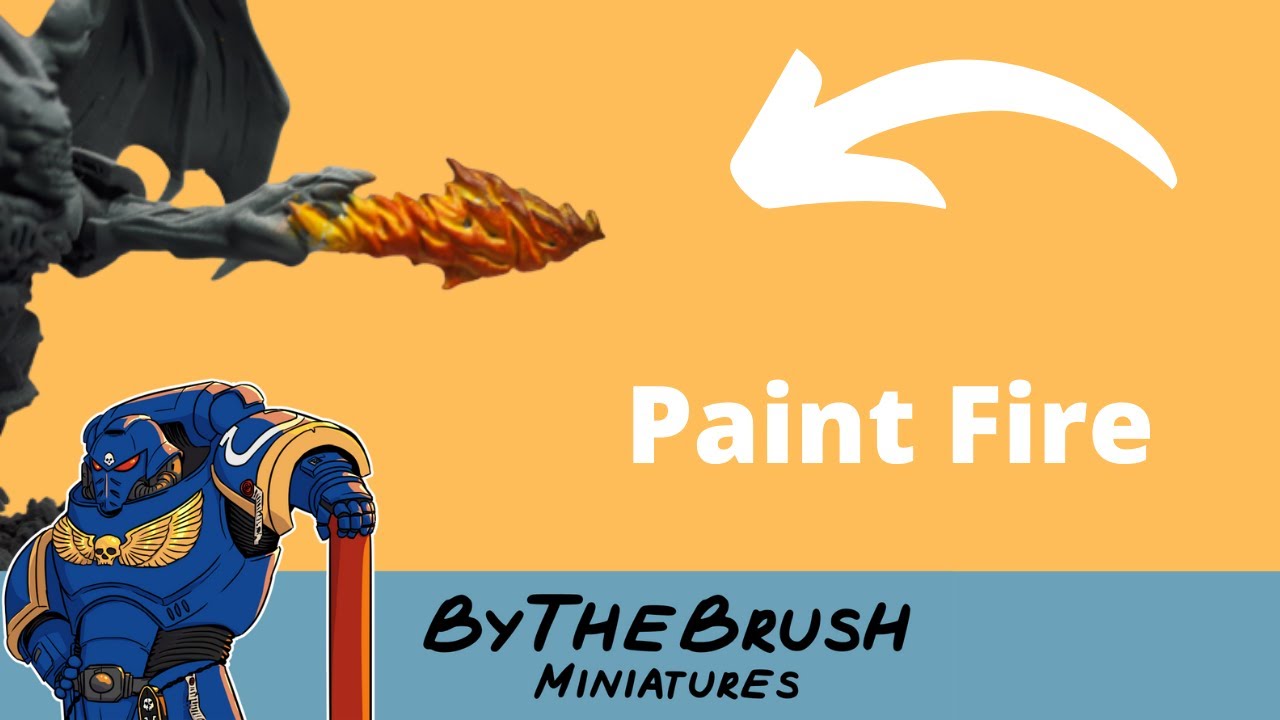 How to Paint Fire on Miniatures - YouTube