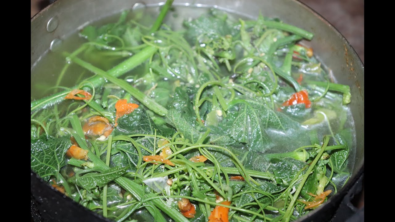 ວິທີເຮັດແກງຜັກແບບຊົນເຜົ່າຫງ້ວນ How to make a vegetable soup in the ...