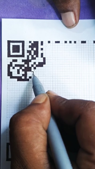 How to draw QR code! Scan phonepe #drawing #shorts #shortvideo - YouTube