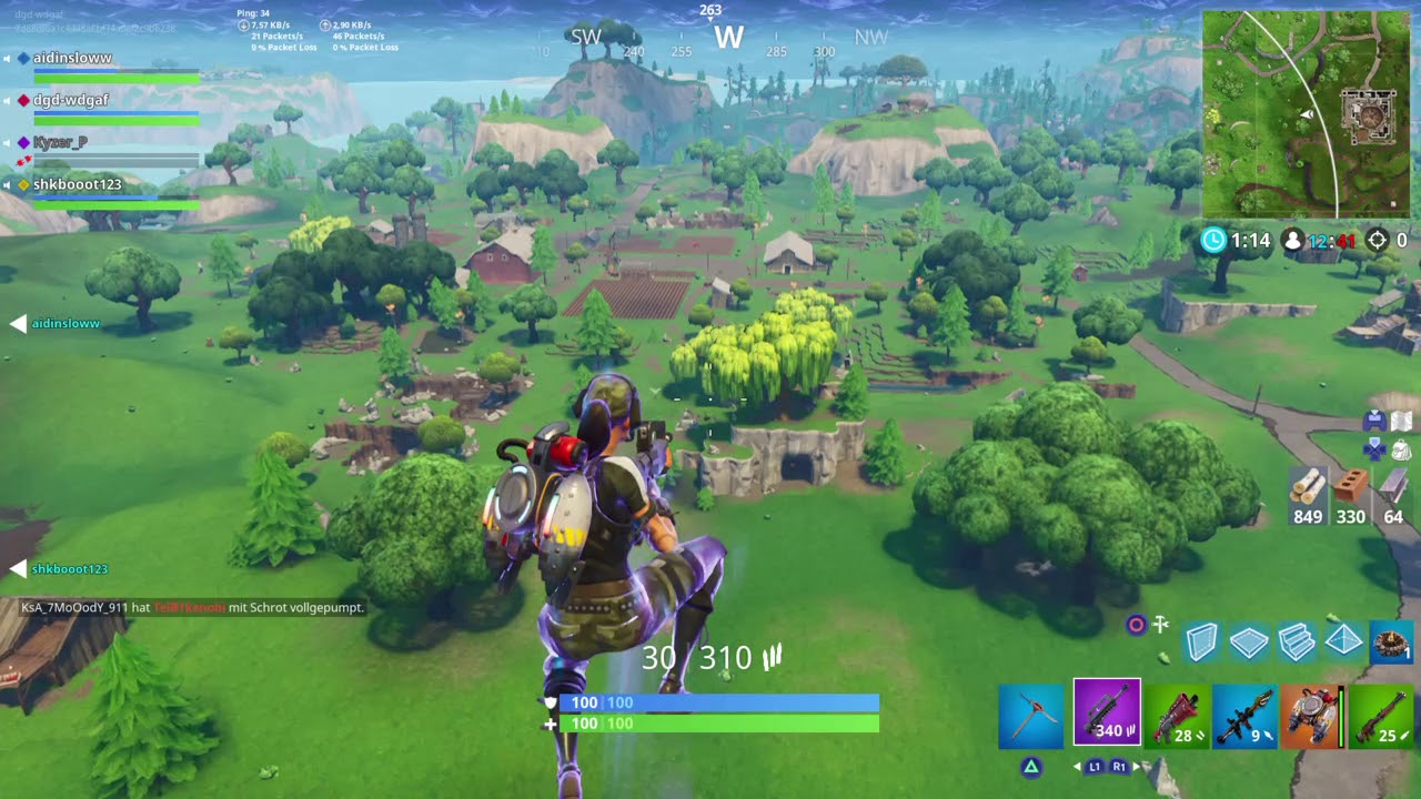 Fortnite - Longest Noscope With Gravity Hop Rock and Jetpack (Jump from ...