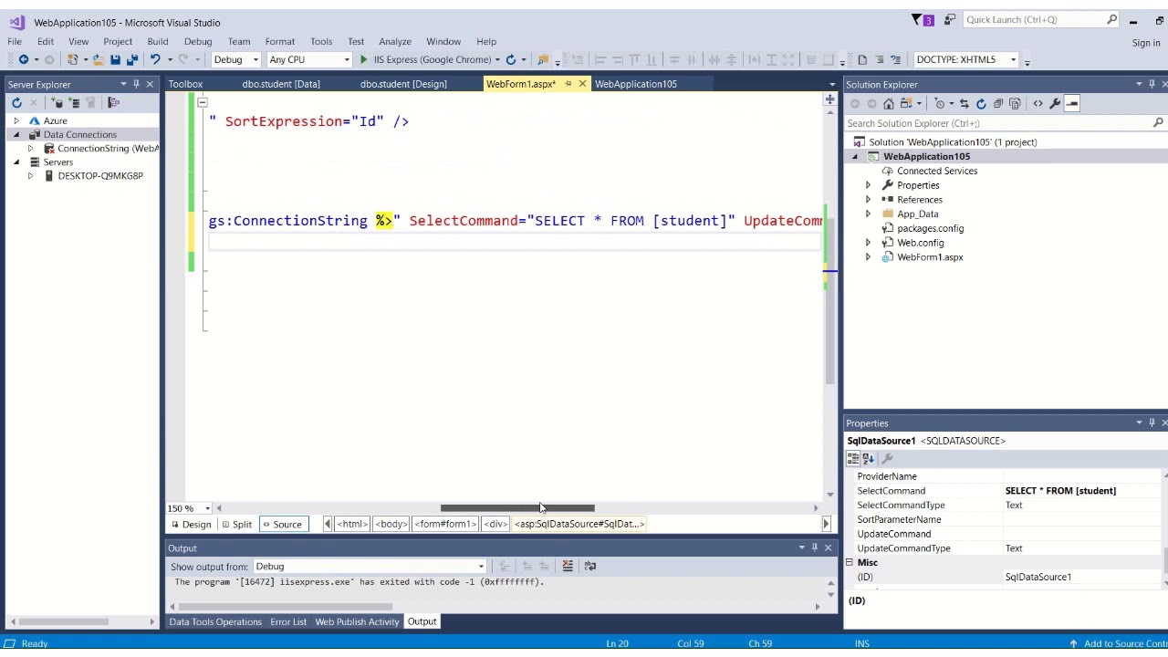 insert, delete, update in ASP NET - YouTube