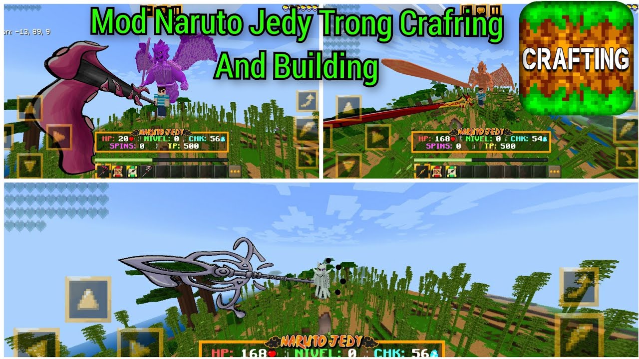 Thử Mod Naruto Jedy Trong Crafting And Building - Test Mod Naruto Jedy ...