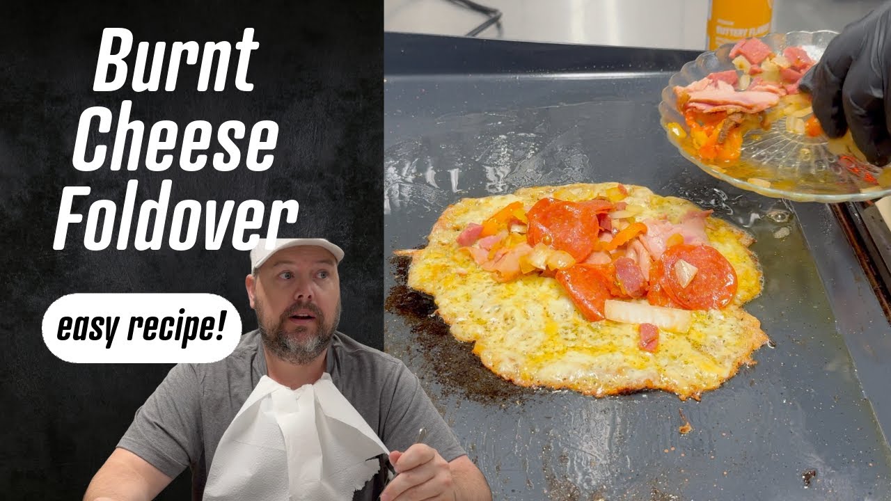 Burnt Cheese Fold Over. Carb Friendly (Easy How To Recipe) - YouTube