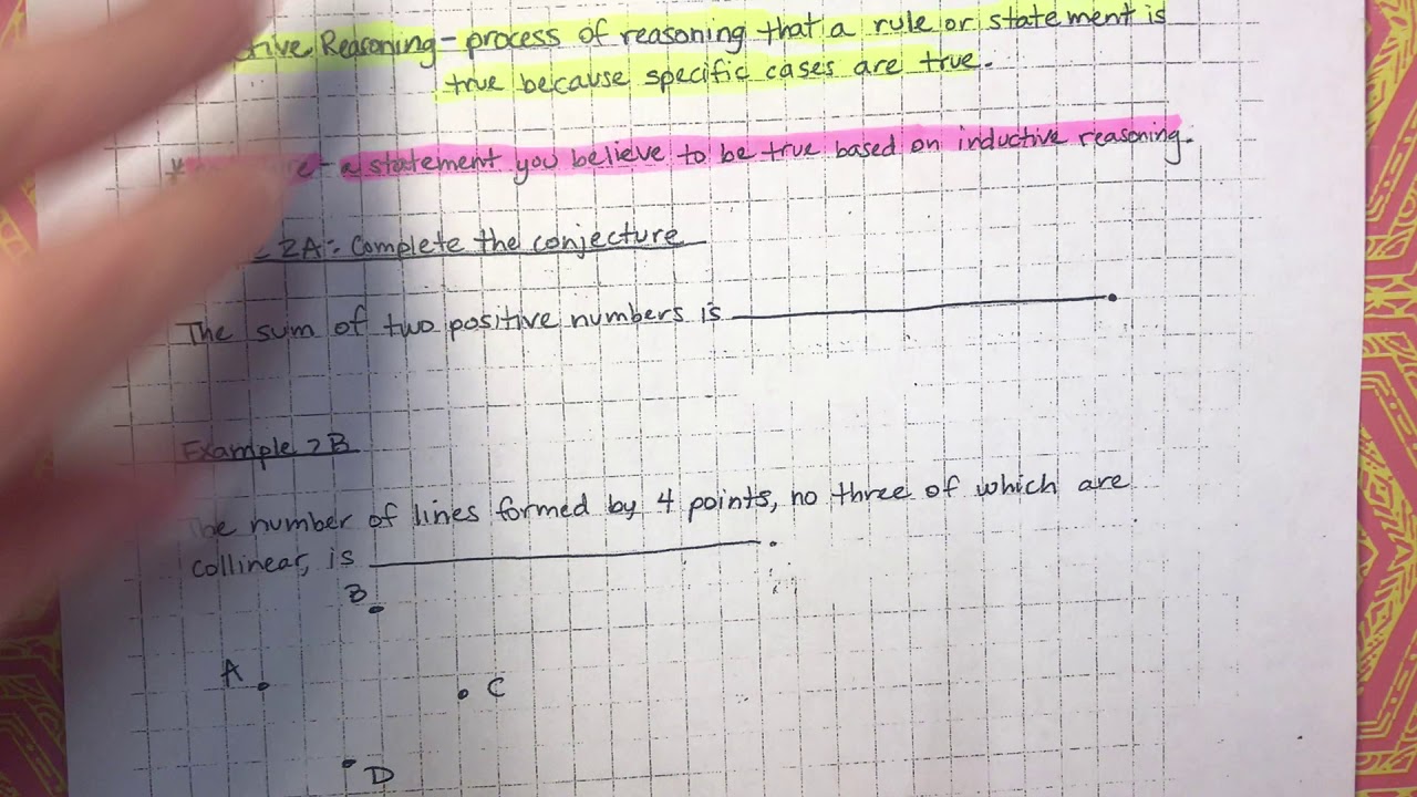 Chapter 2.1 Making a Conjecture Ex. 2 - YouTube