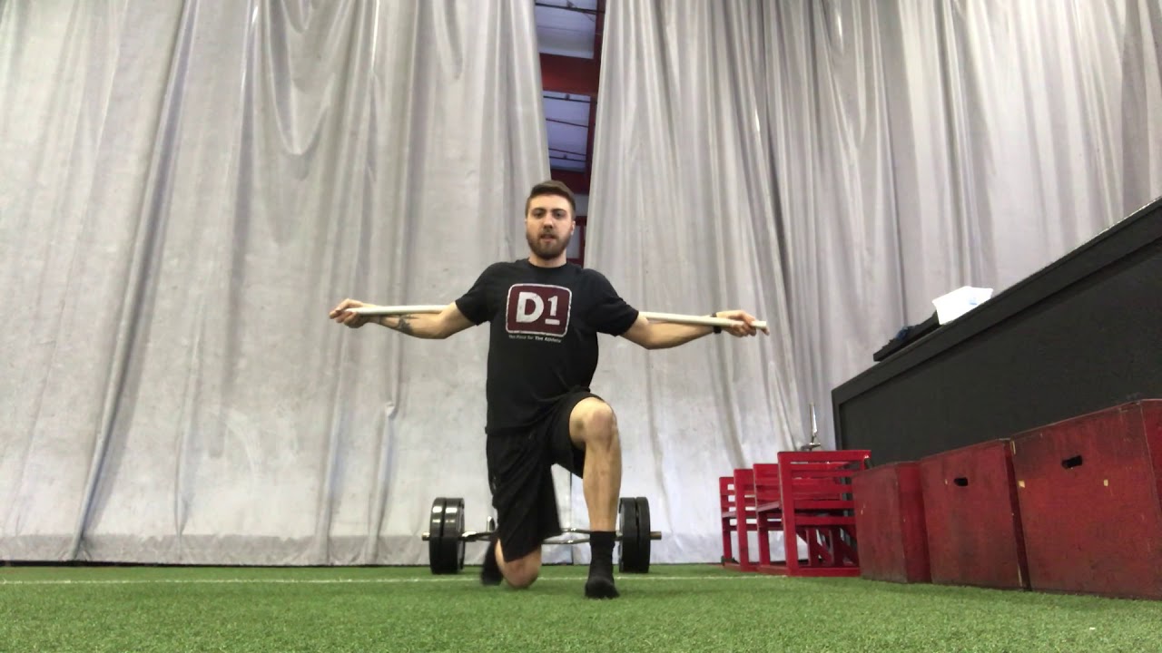 Half-Kneeling PVC pipe t-spine rotation - YouTube