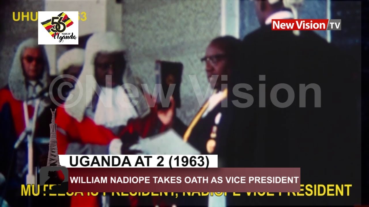 Back in 1963 when William Nadiope took oath as Uganda's VP - YouTube