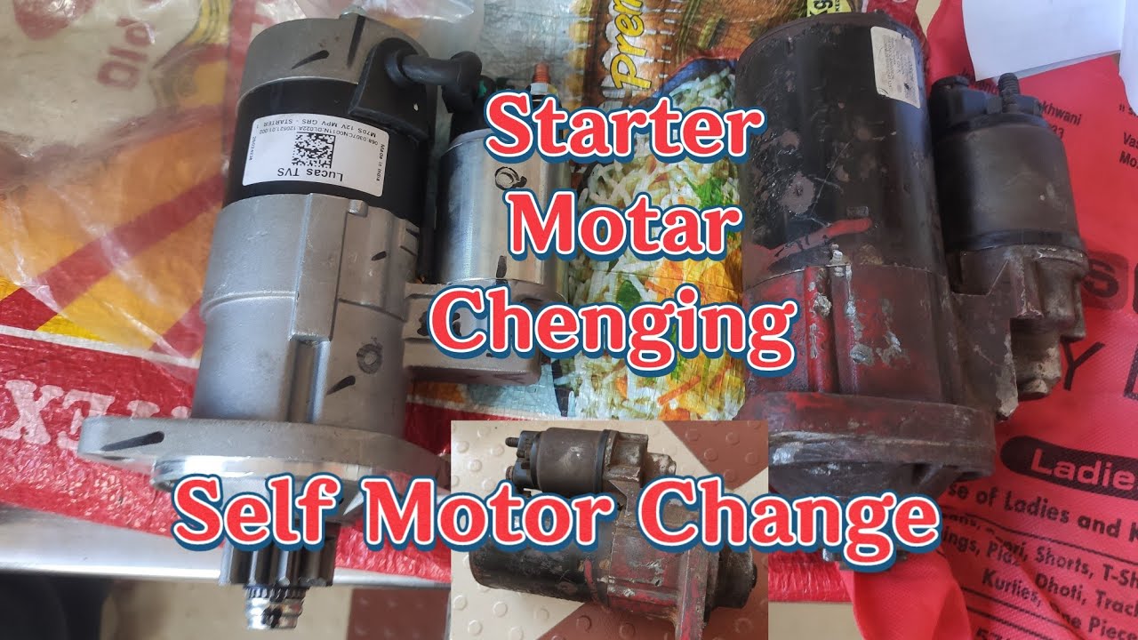 Self Motor Change | Mahendra Supro Self motor Changing | Car Starter ...