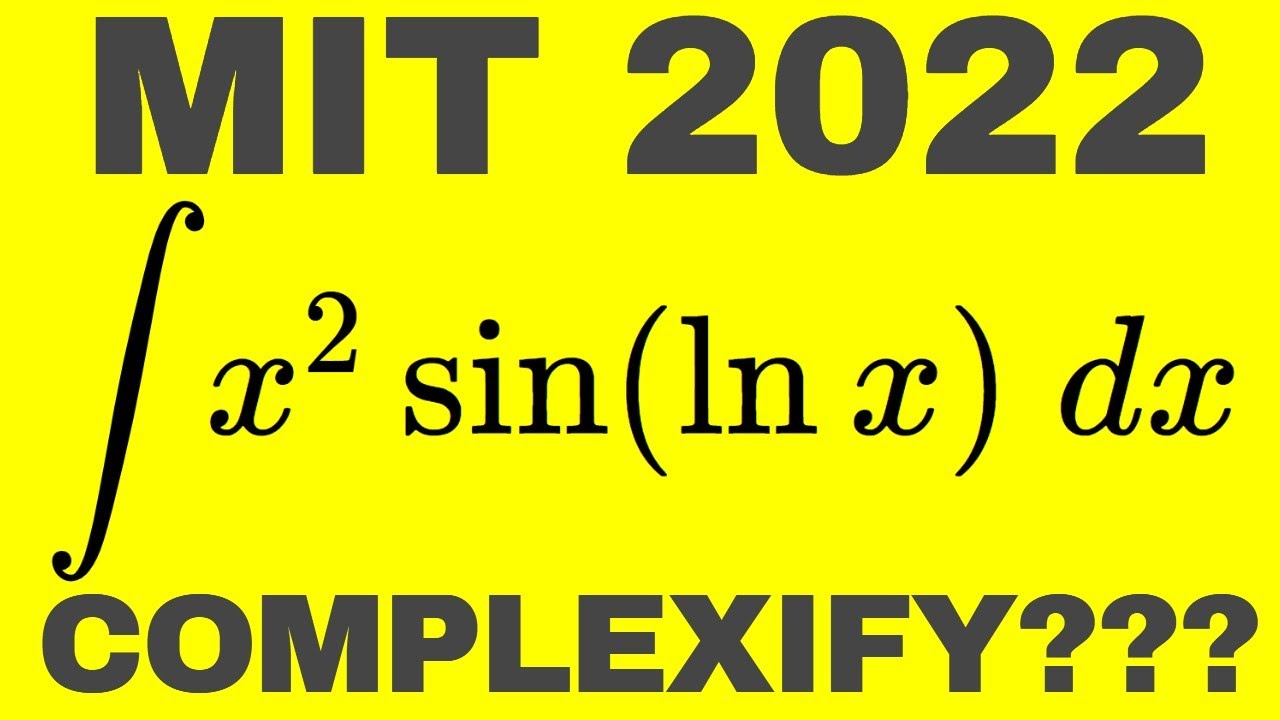 Complexify the integral! - YouTube