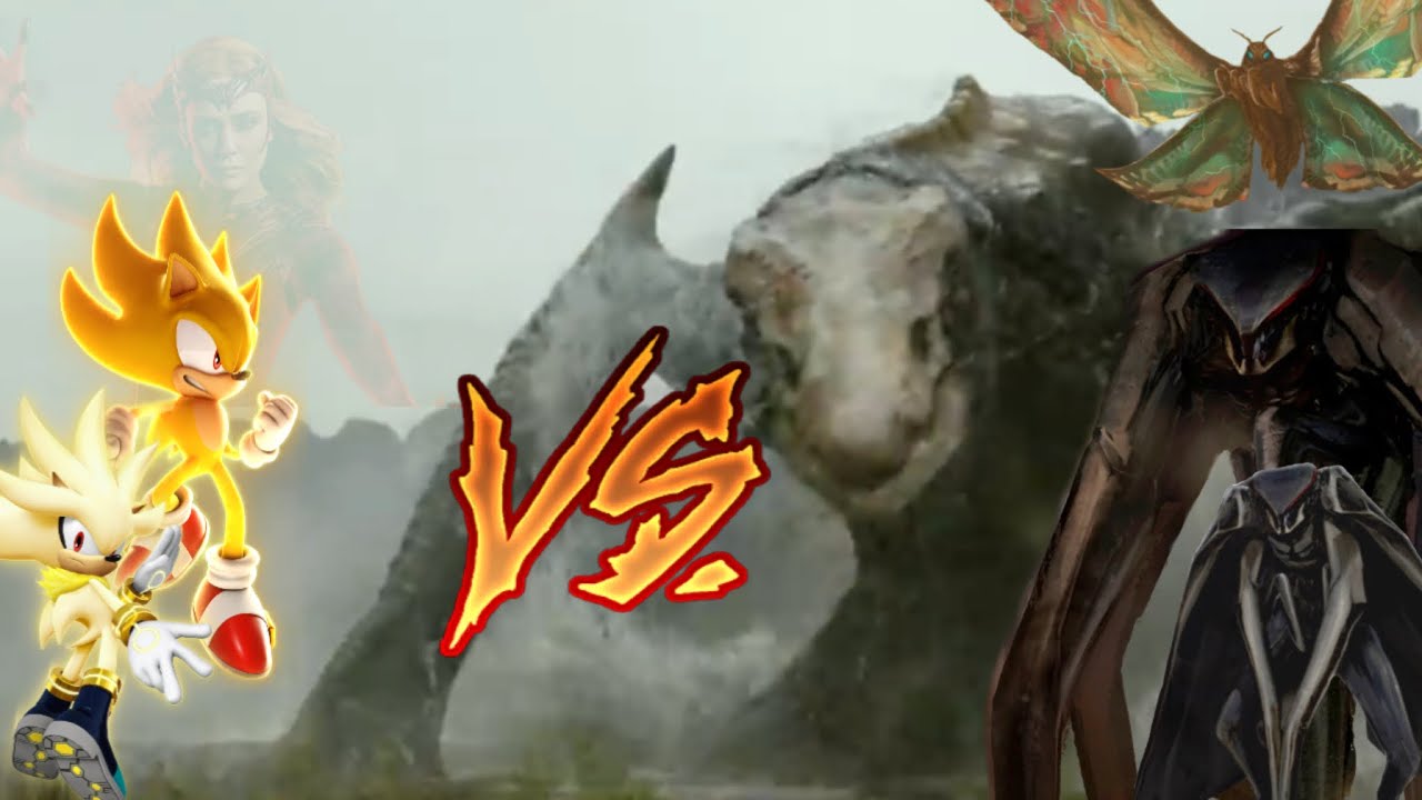 Modern Super Sliver And Modern Super Sonic Vs Skull Crawler,MUTO's And ...