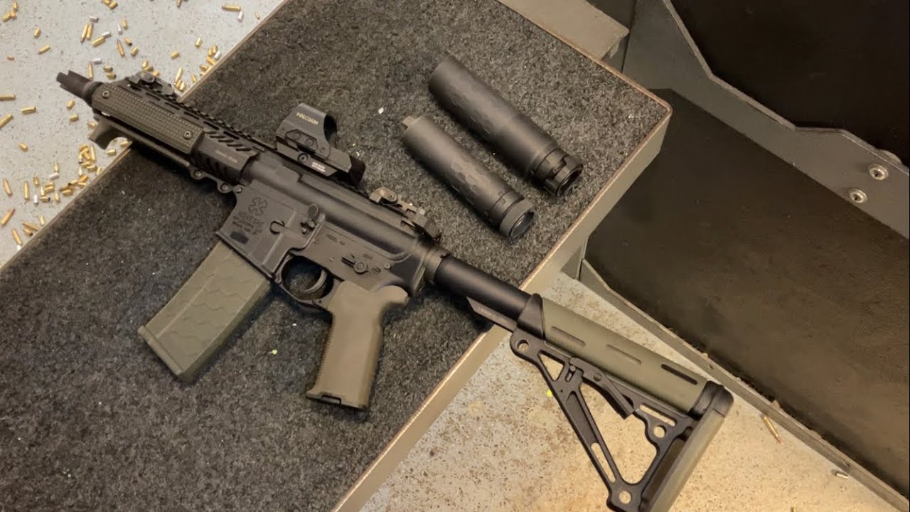 Velos LBP and Saker K on a Binary 7.5” SBR - YouTube