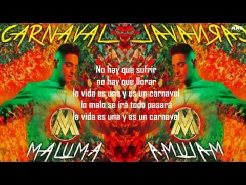 Carnaval Maluma Letra - YouTube