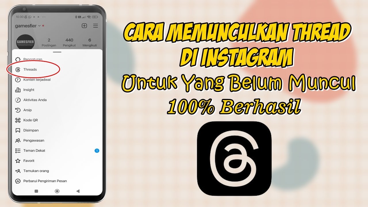 Cara Memunculkan Fitur Thread Instagram Yang Tidak Muncul - YouTube