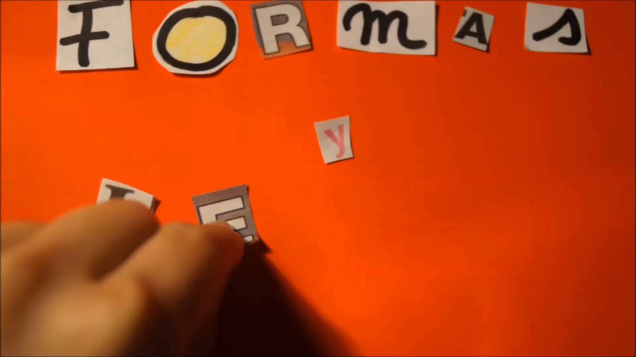 Formas y letras Stop motion - YouTube