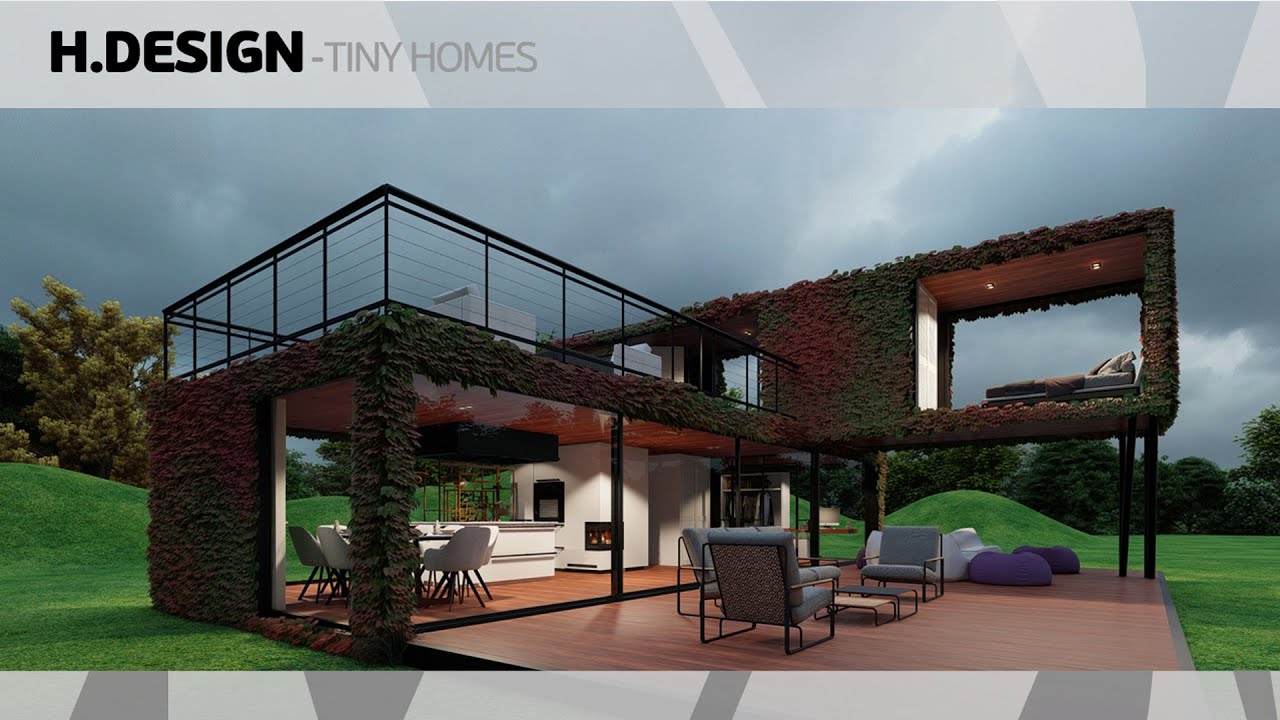 Green Shipping Container Homes - Double storey Single bedroom - YouTube