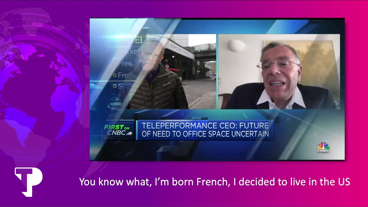 CNBC Interview with Teleperformance CEO Daniel Julien Soundbite 3 ...