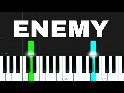 Imagine Dragons - ENEMY piano tutorial (EASY) - YouTube
