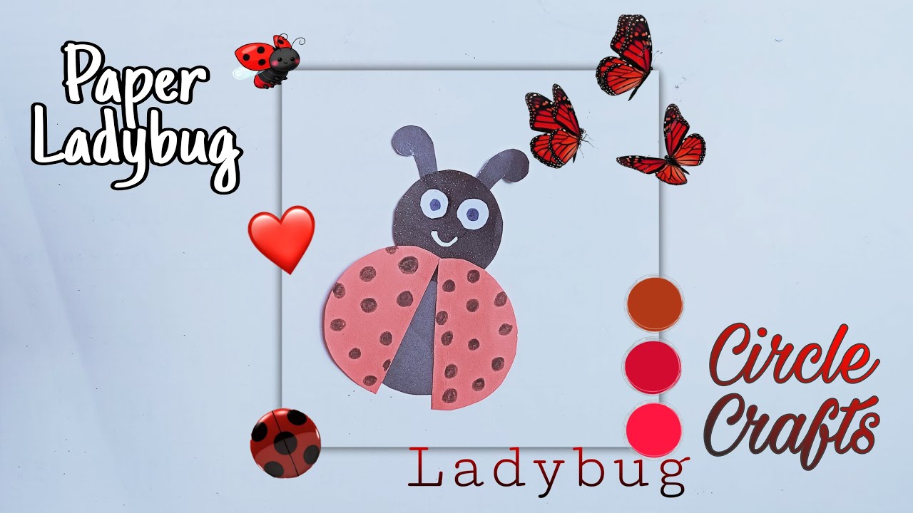 How to Make Ladybug for Kids - DIY Beautiful Ladybug with paper - Easy ...
