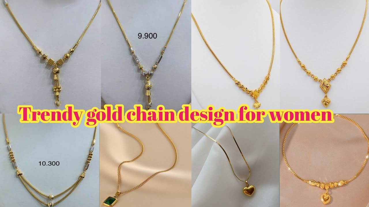 Gold chain design for women/gold chain design with price/22ct hallmark ...