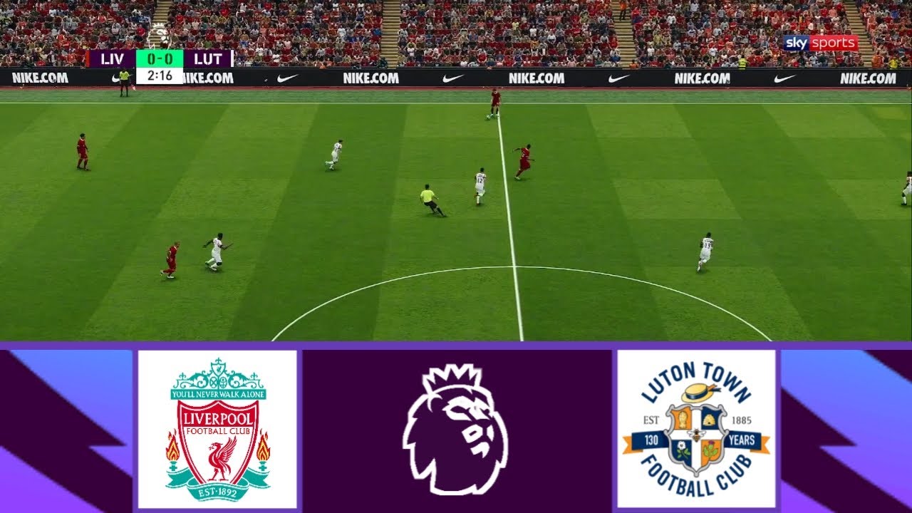 LIVERPOOL VS LUTON TOWN | PREMIER LEAGUE 2023/2024 | FOOTBALL LIFE 2023 ...